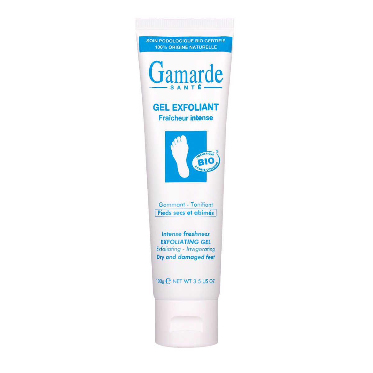 Le gel exfoliant pieds Gamarde est un soin gommant et tonifiant pour ...