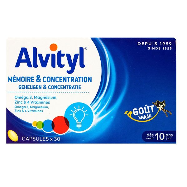 Mémoire & concentration Alvityl est un complément alimentaire à base d ...