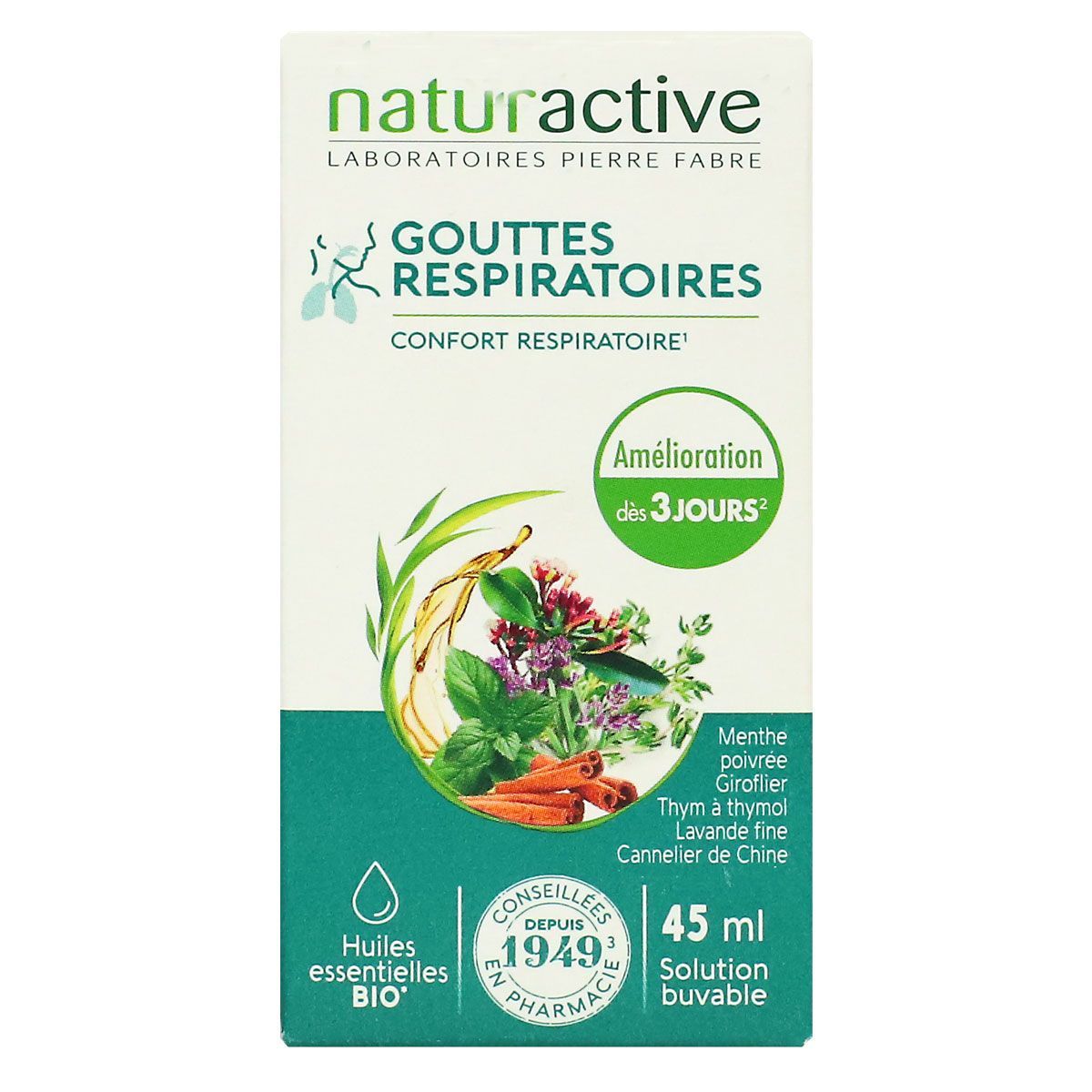Gouttes respiratoires Naturactive est un complément alimentaire sous ...