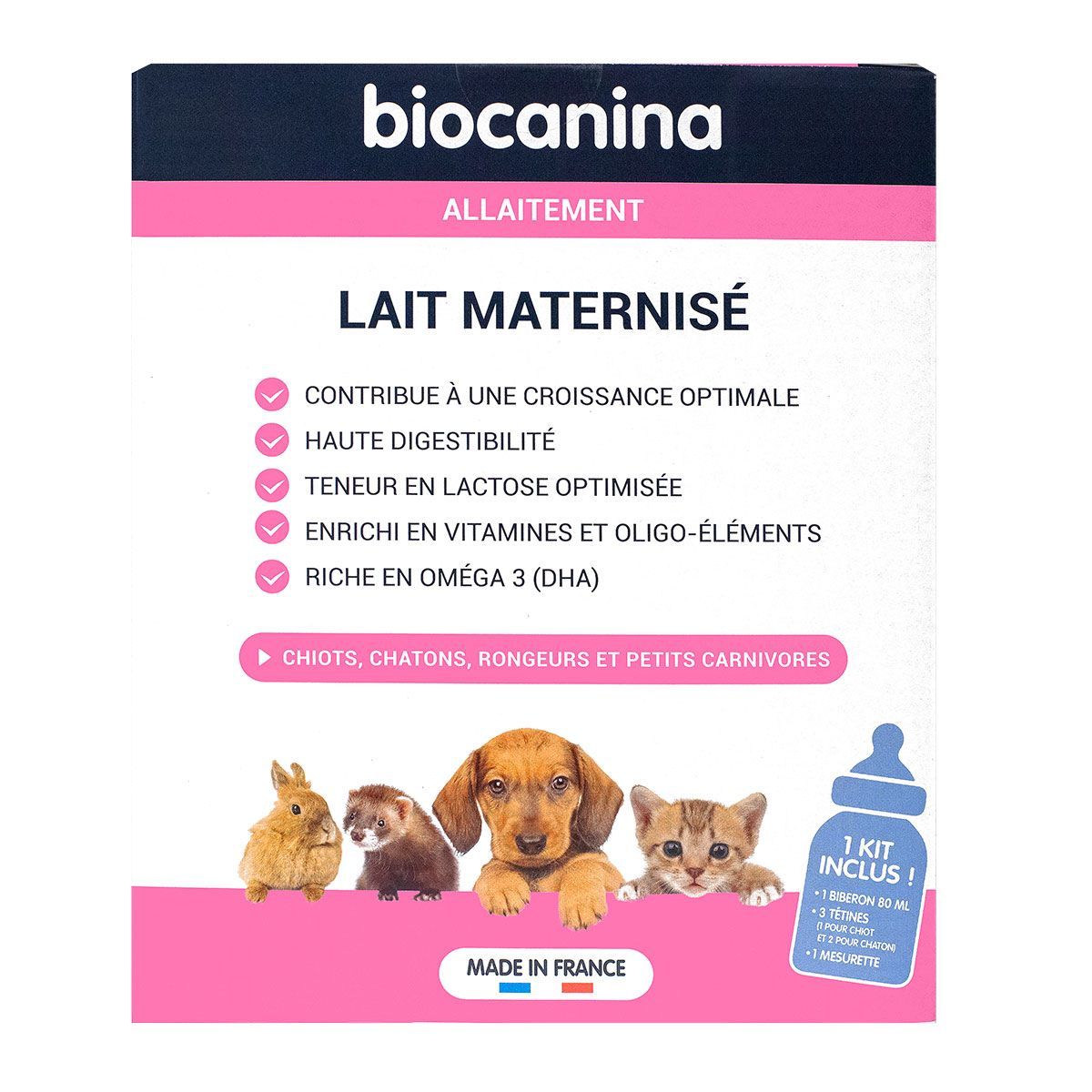biocajunior lait maternisé chiot et chaton 400 g permet l'allaitement ...