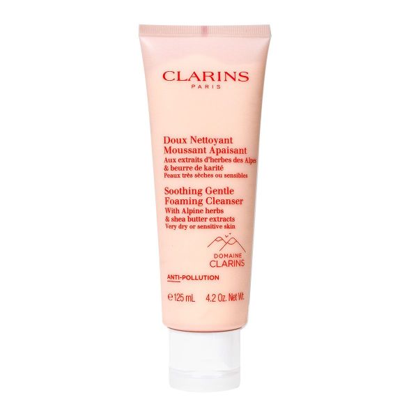 Le nouveau doux nettoyant moussant apaisant Clarins, nettoie