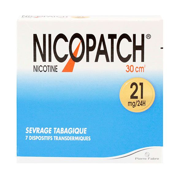 nicopatch 21mg/24h est utilisé en cas de sevrage tabagique
