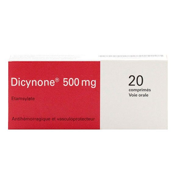 dicynone 500mg 20 comprimés est un médicament utilisé pour les troubles ...