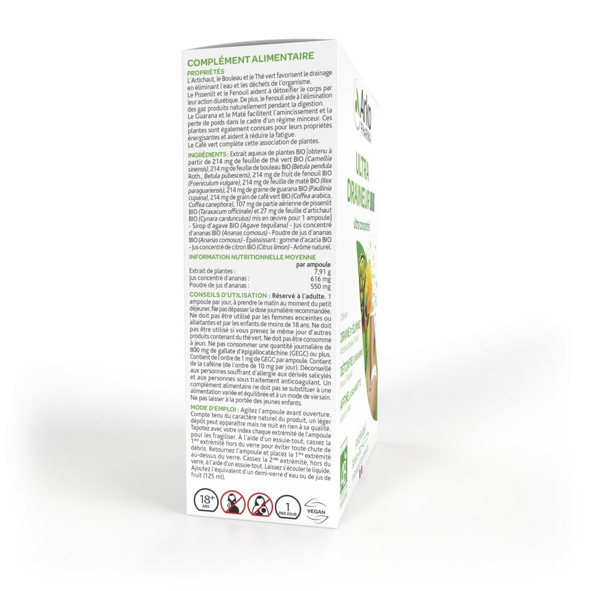 Arkopharma Arkofluides Ultra Draineur Bio 30 Ampoules est un complément ...