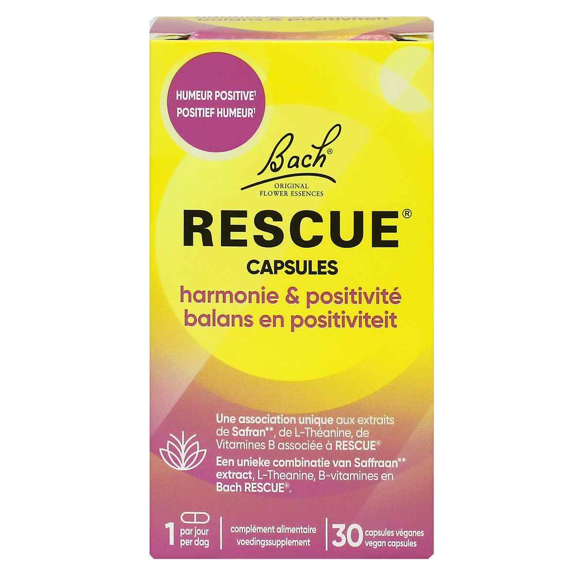 Rescue Capsules Harmonie et Positivité des Fleurs de Bach est un ...