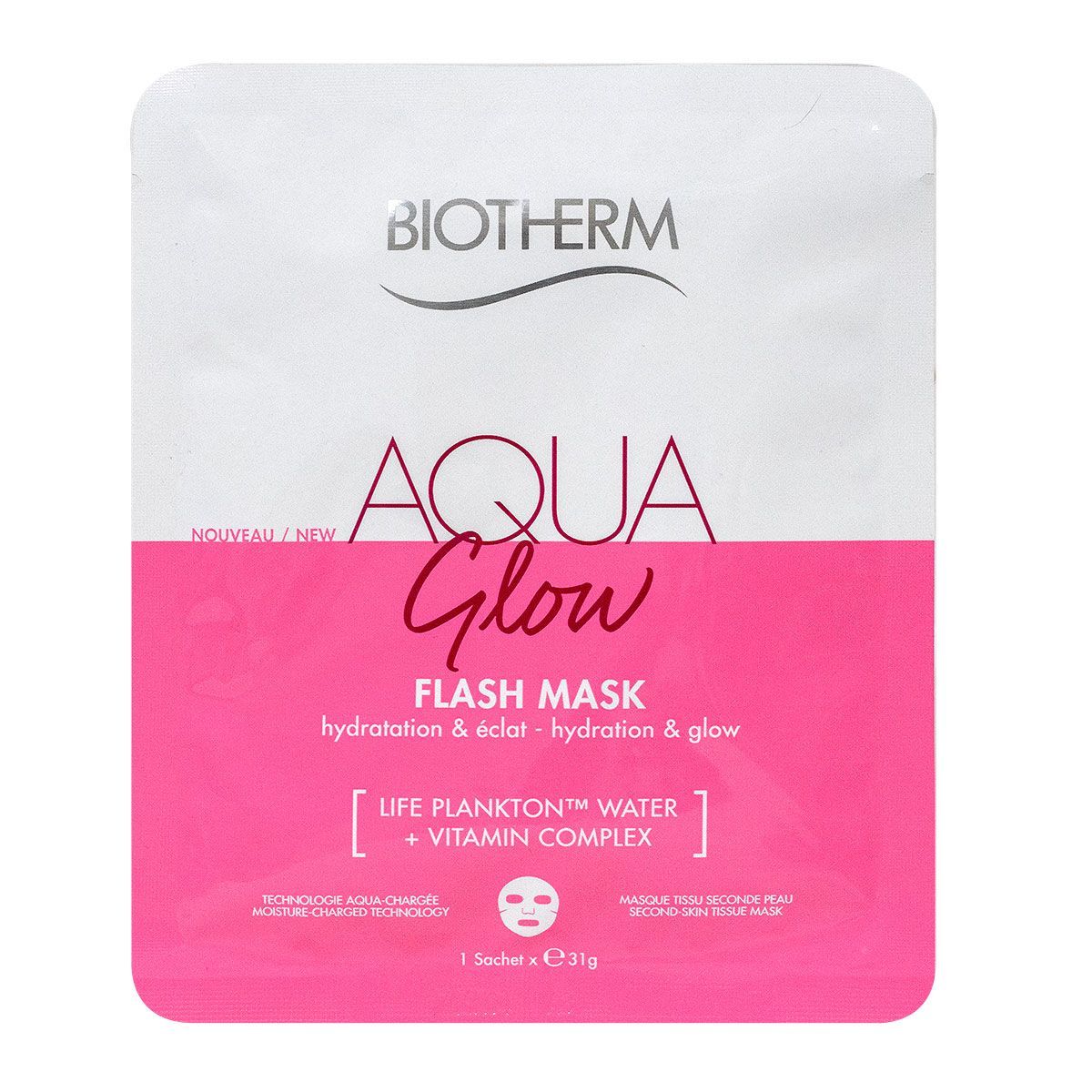 Aqua Glow Flash Mask éclat 1 sachet est un soin visage