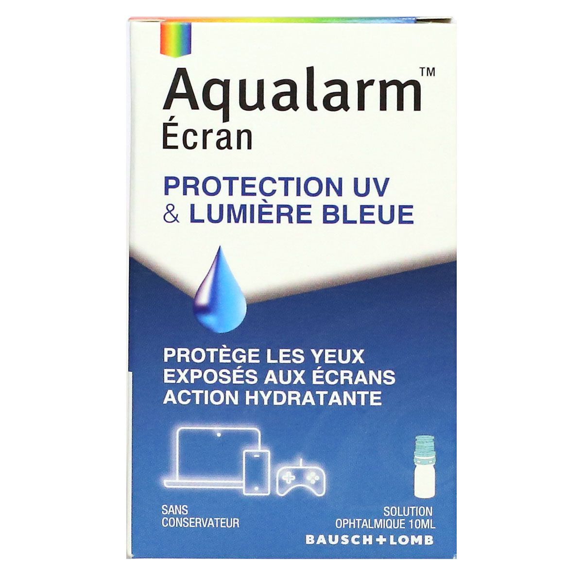 Aqualarm Écran est un collyre stérile sans conservateur qui protège les ...