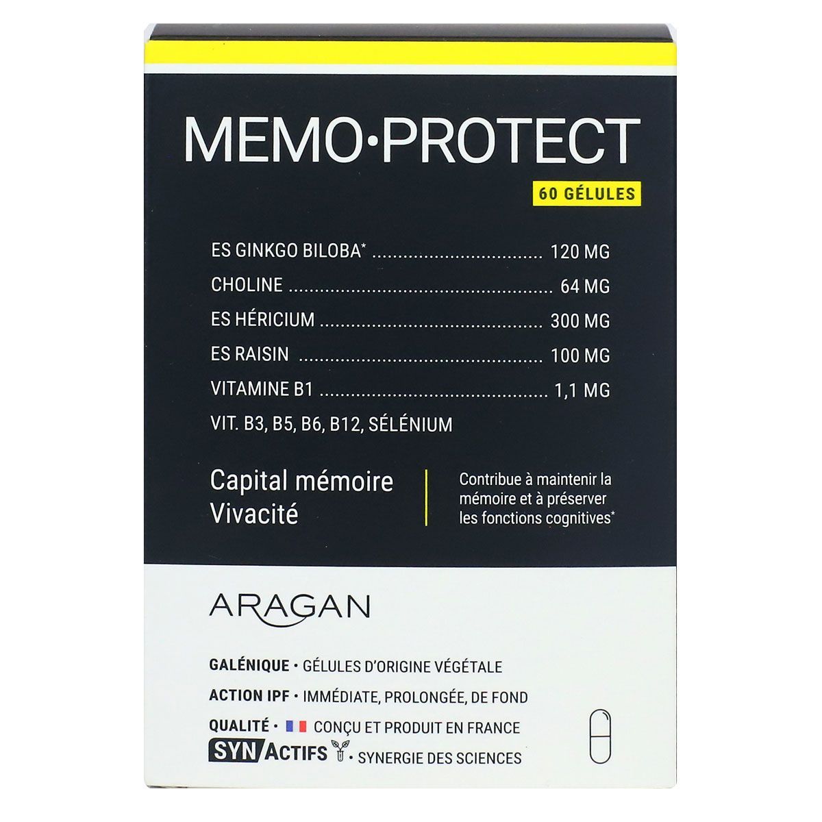 Memo Protect est un complément alimentaire de la marque Synactifs ...