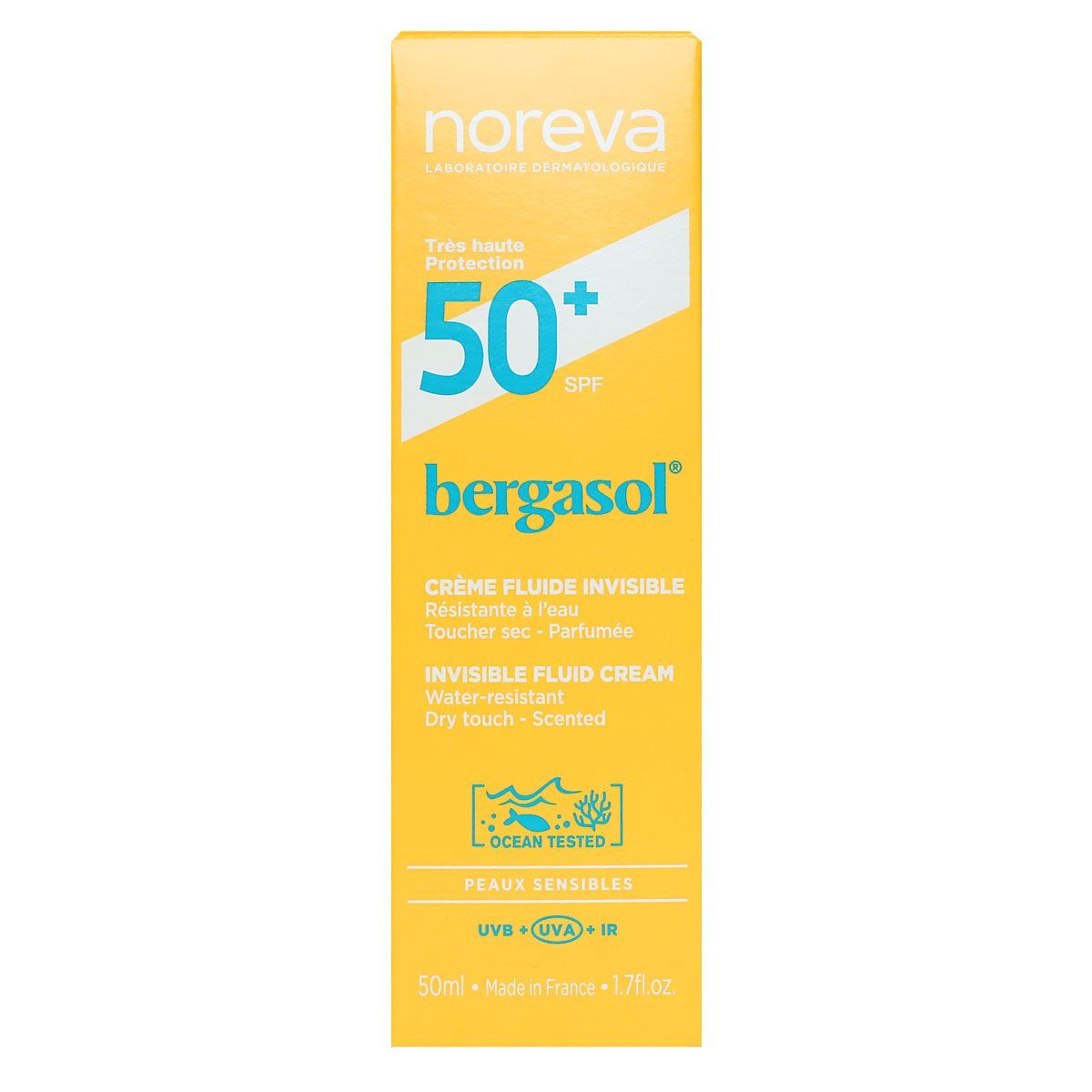 Bergasol crème fluide invisible SPF50+ est une protection solaire haute ...