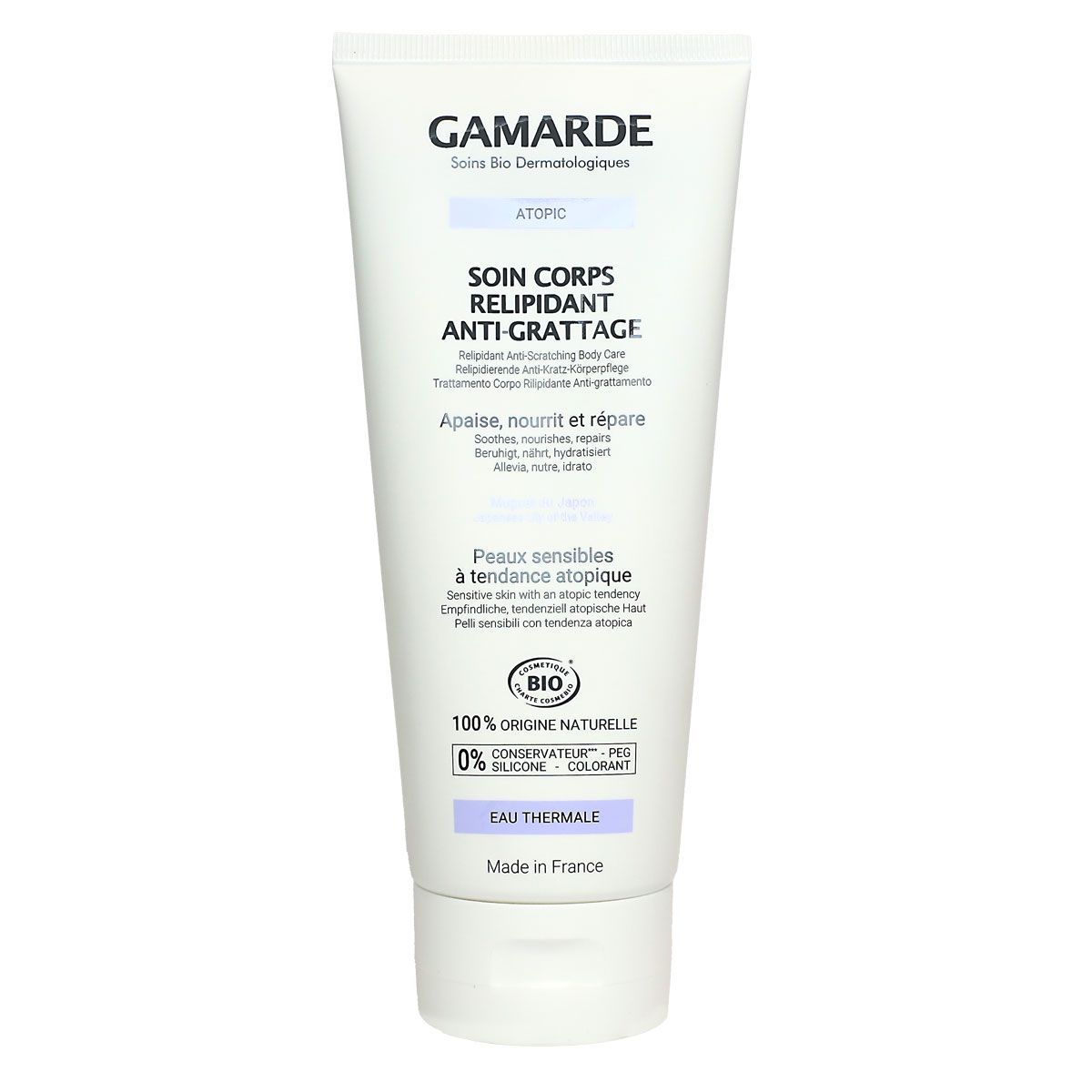 Gamarde Atopic soins corps relipidant anti-grattage bio diminue les ...